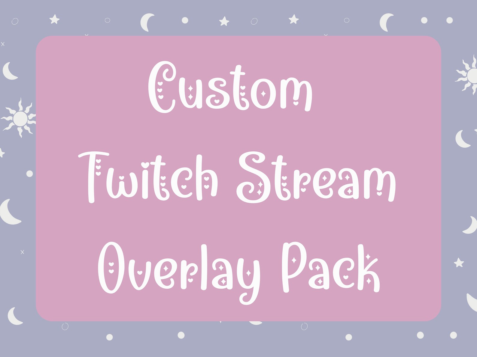 Custom Twitch Overlay Package — 4 Unique 1920×1080 Layouts (made-to ...