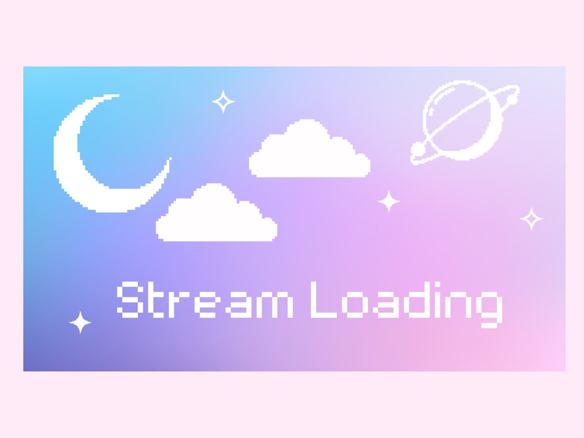 Pixel Animated Twitch Screens, Lofi Twitch Overlay, Pastel Starting ...