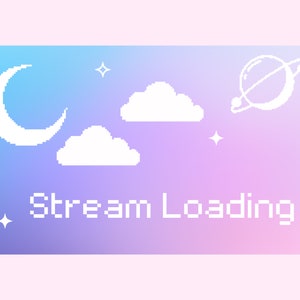 Pixel Animated Twitch Screens, Lofi Twitch Overlay, Pastel Starting ...