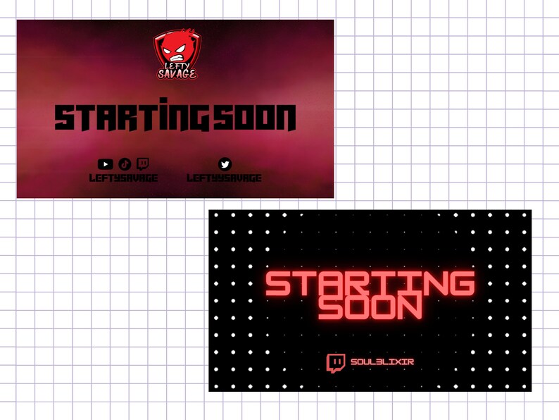 Custom Animated Twitch Screens: Personalized Overlay - Etsy