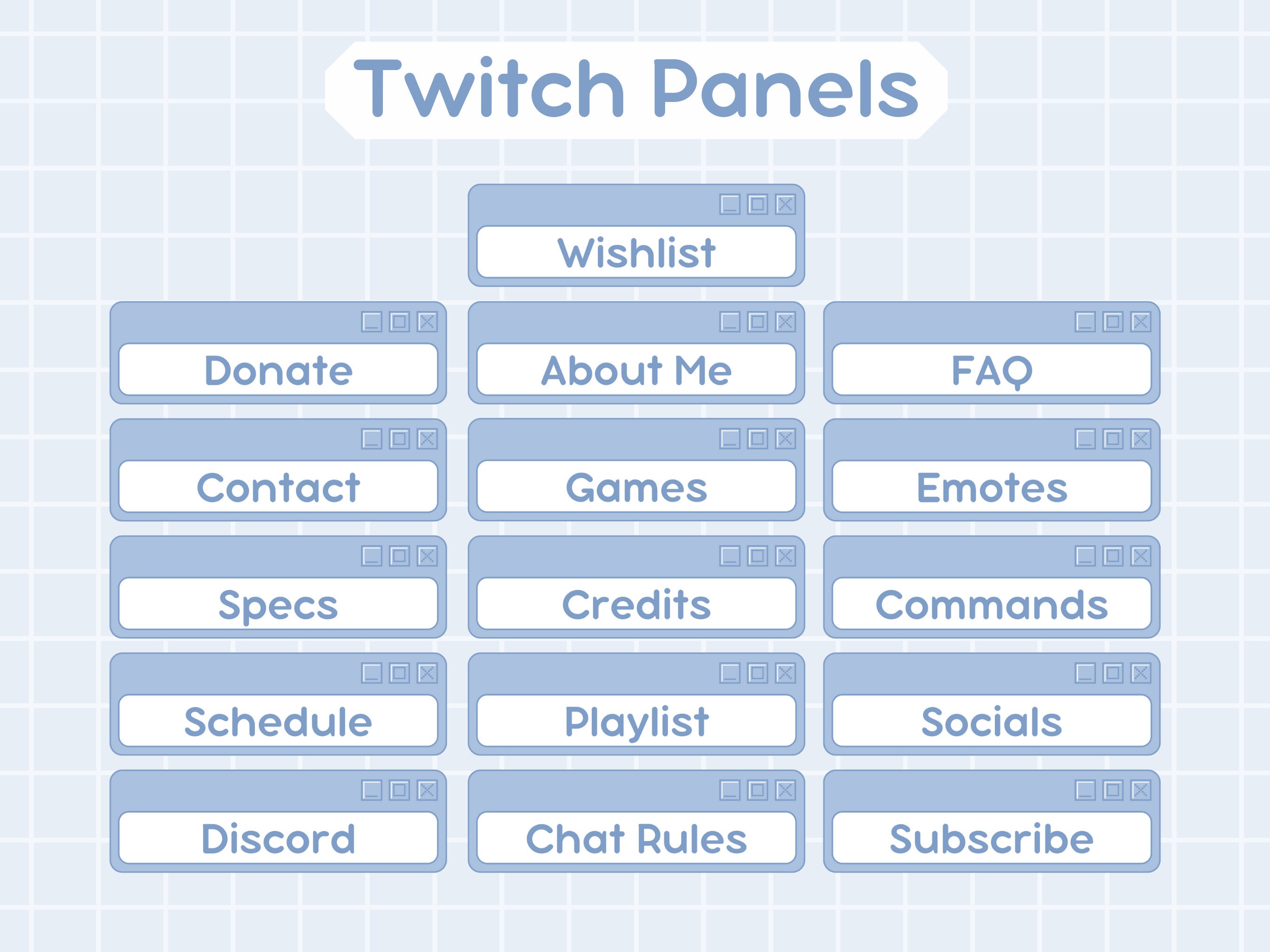 Twitch Panels About Me Panel Twitch Stream Panels Blue About Me 
