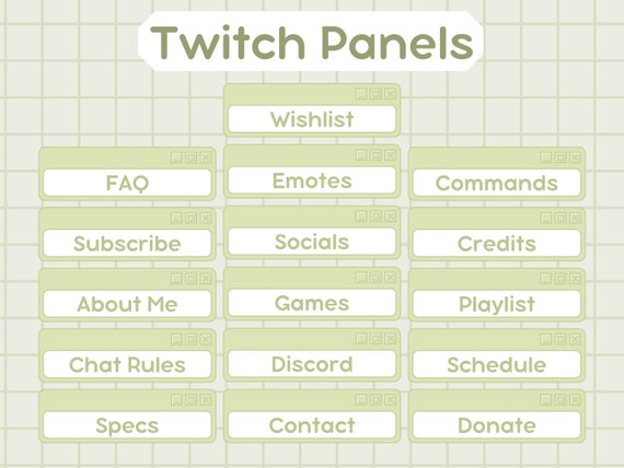 Twitch Panels Green About Me Panels Twitch Profile Panel - Etsy