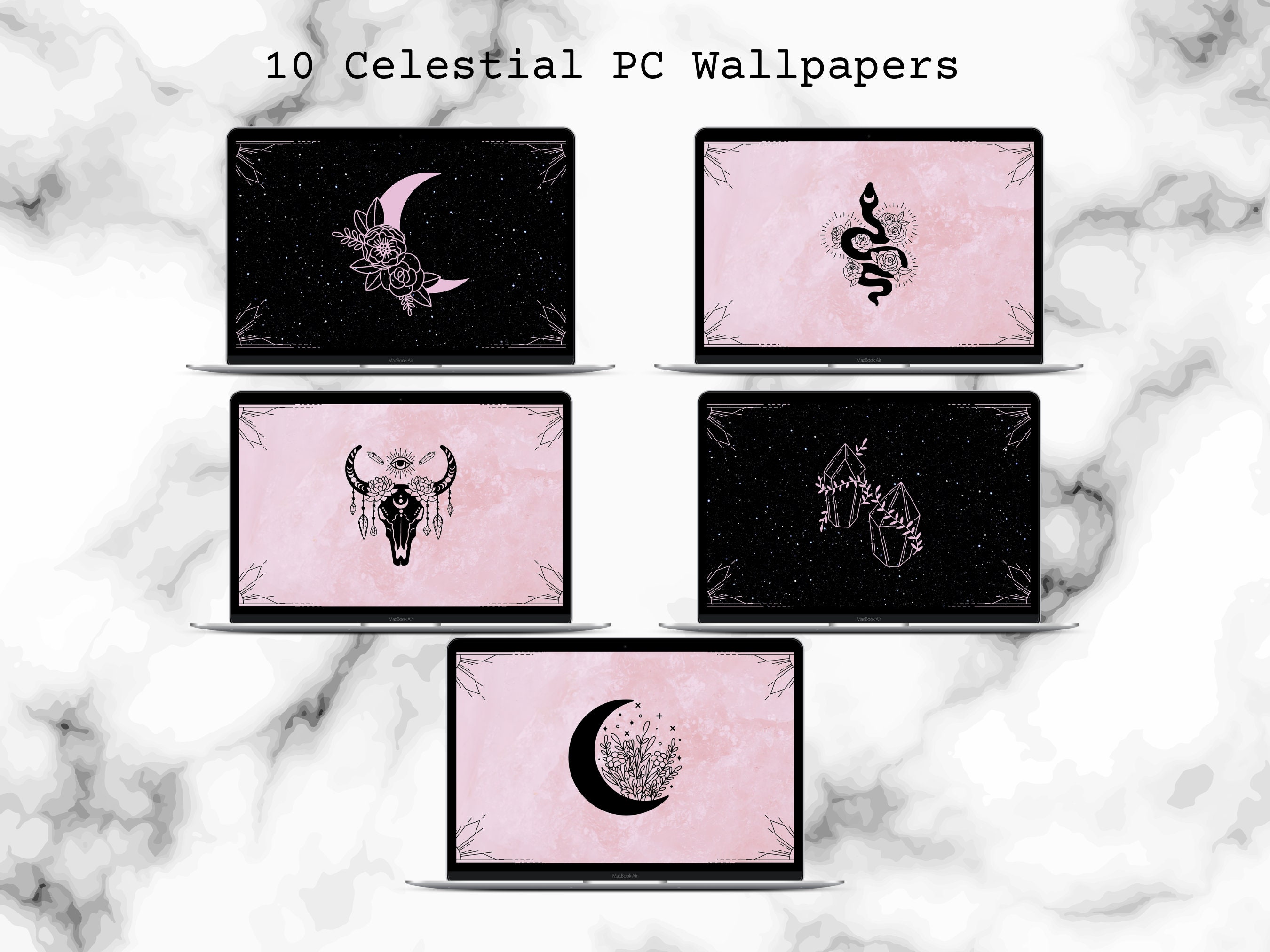 Desktop Wallpaper, Celestial PC Wallpaper, Stars PC Wallpaper, Crystal ...