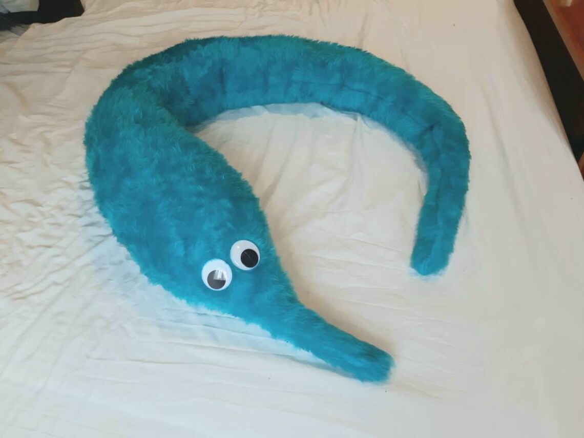 Giant Worm on String Plushie 150cm 5ft Cuddly and Fluffy - Etsy