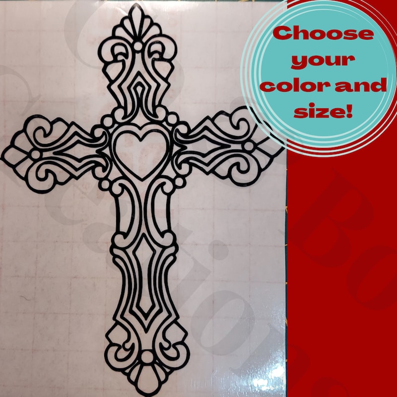 Cross Decal - Etsy