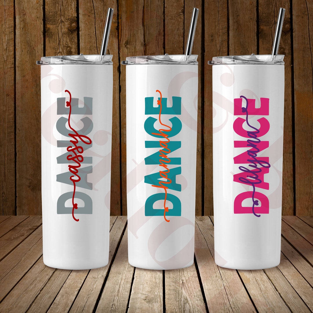 Dance Decal,dance Sticker,dance Tumbler Sticker,custom Name Decal ...