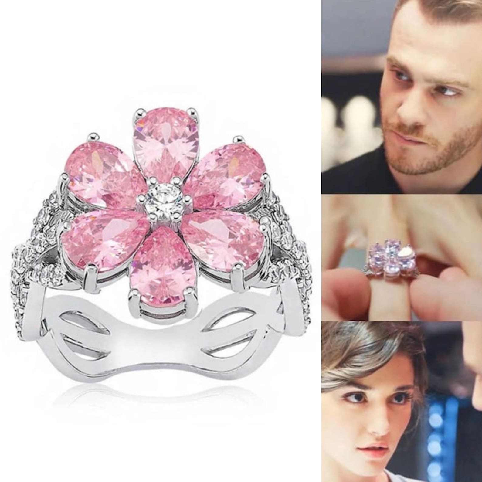 Silver Eda Yildiz Ring Sen Cal Kapimi Ring Sen Cal Kapimi - Etsy
