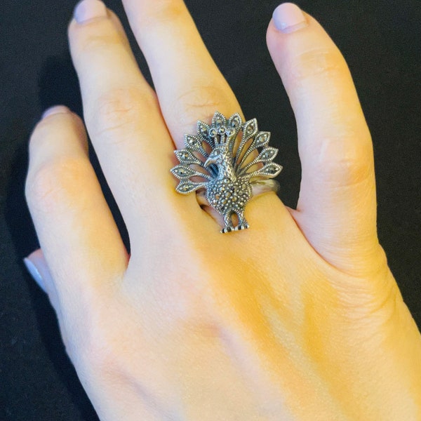 Peacock Ring - Etsy