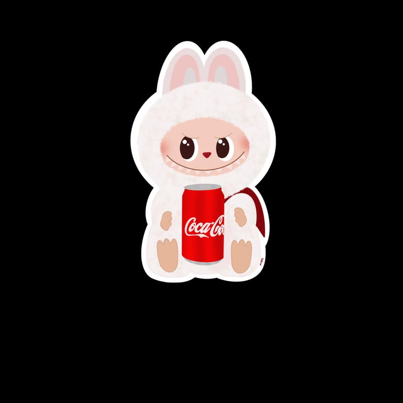 Fan Art Labubu Sticker | Individual | the Monsters | Coca Cola ...