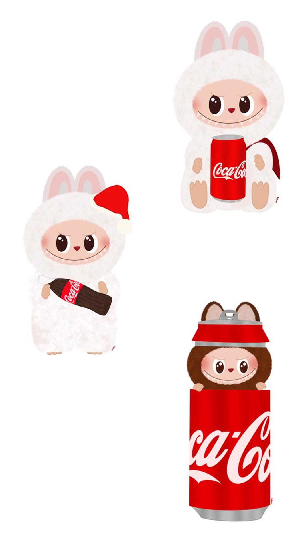 Fan Art Labubu Sticker | Individual | the Monsters | Coca Cola ...