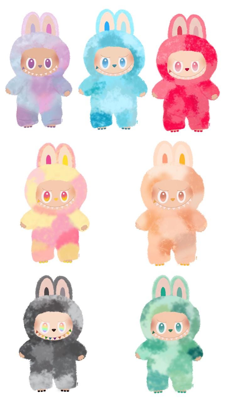 Fan Art Labubu Sticker | Individual | Big Into Energy | Series | Blind ...