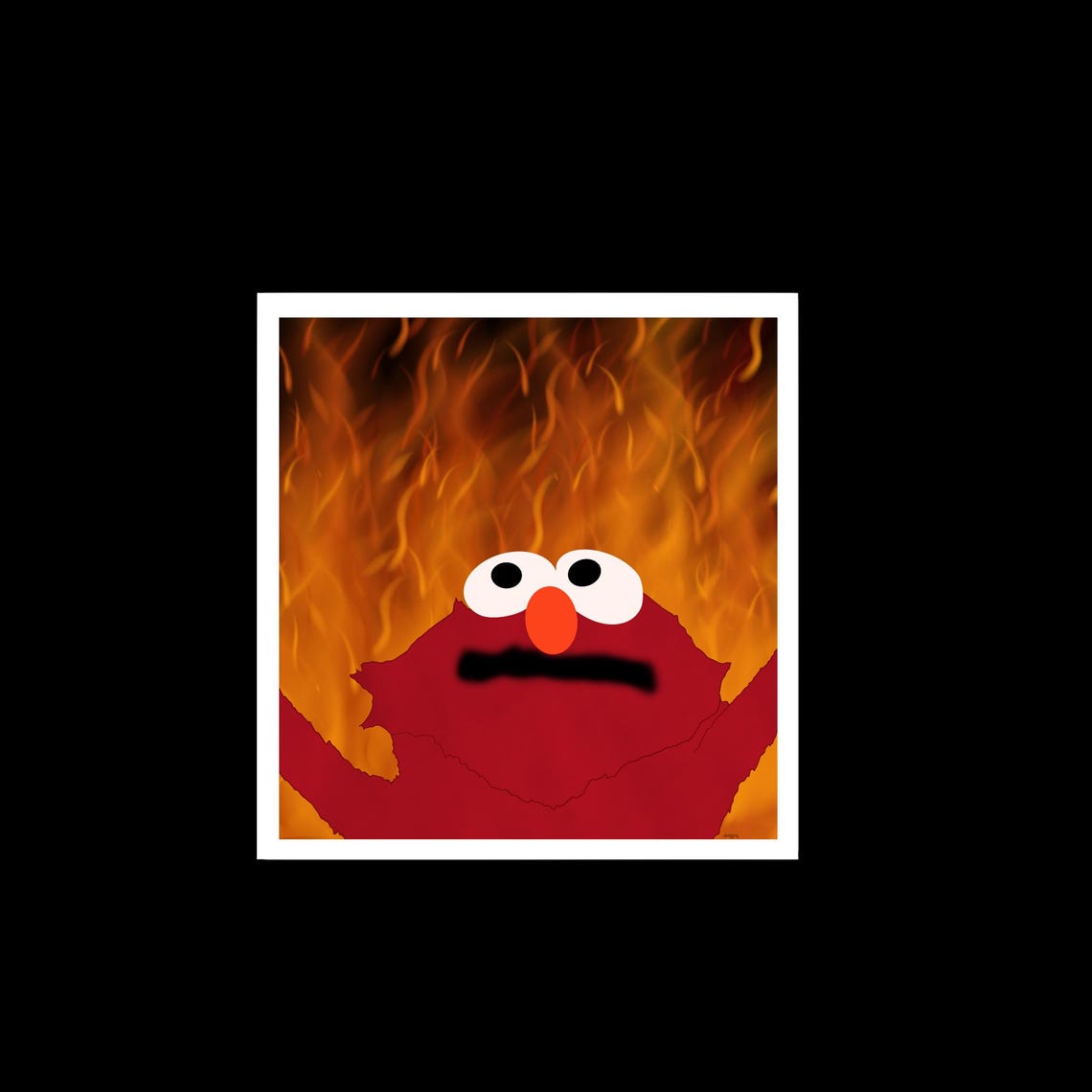 Demonic Elmo Sticker | Elmo | Meme | Fire | Viral | Pop Culture | Elmo ...