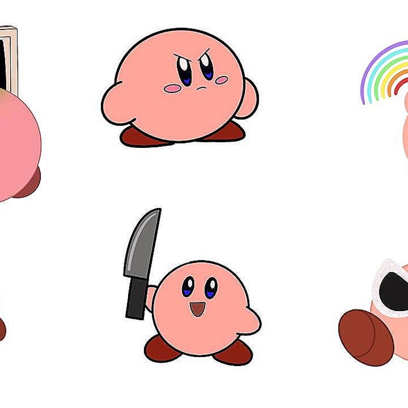 Kirby Sticker - Etsy