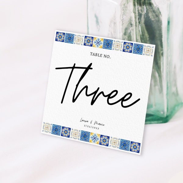 Italian Table Numbers - Etsy
