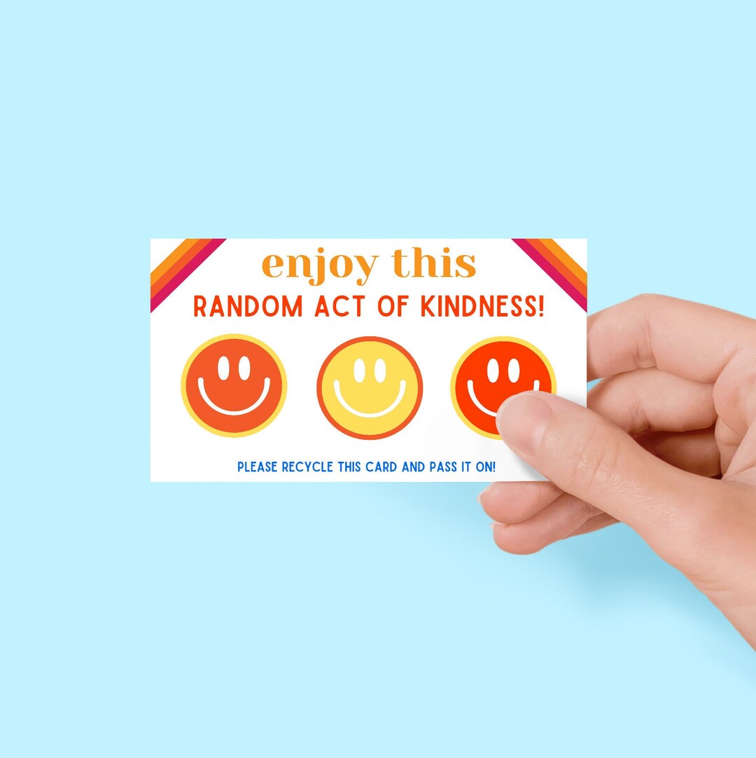 Random Act of Kindness Cards - Digital Download / Printable / Instant ...