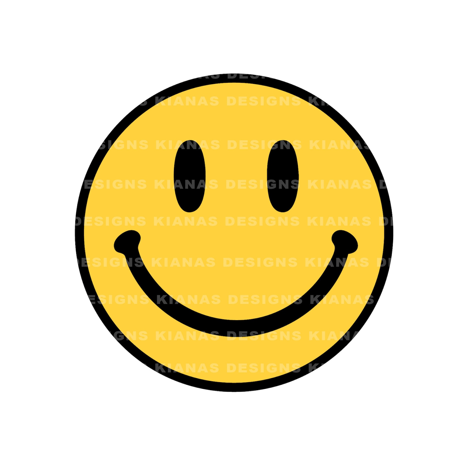 Smiley Face File | Yellow / Happy Face / Digital / Clip Art / Vinyl ...