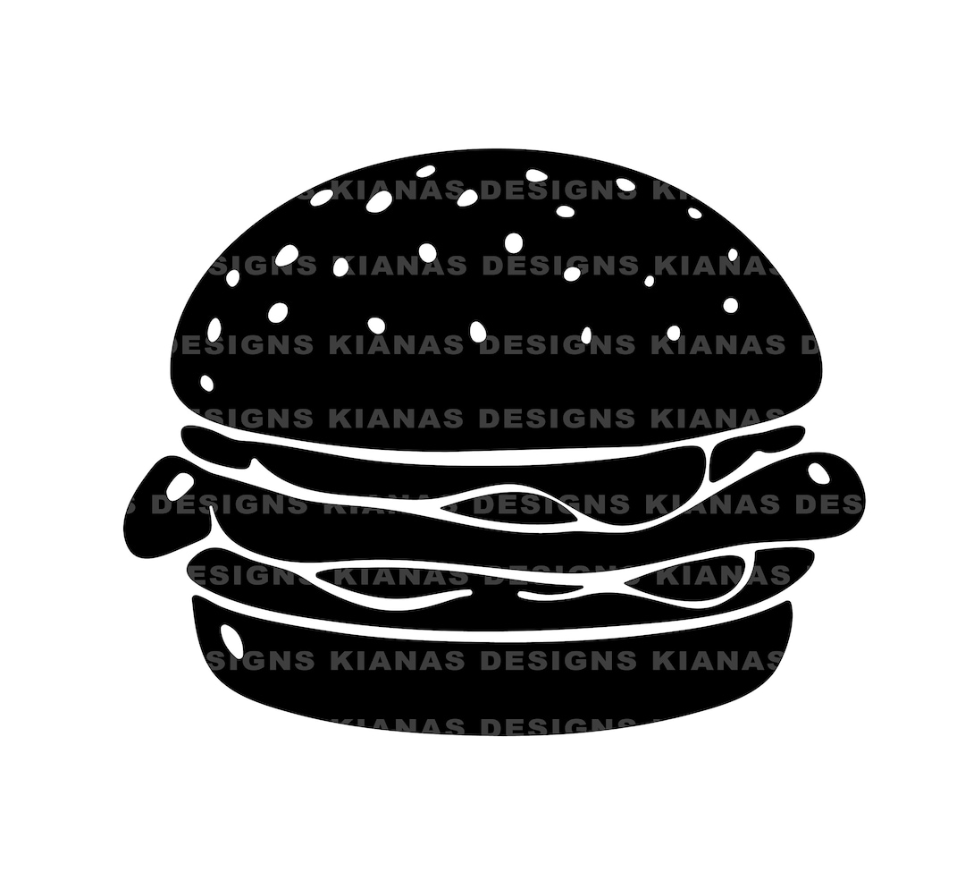 Hamburger Icon SVG PNG PDF / Snack / Burger / Food / Fast / Bestseller ...