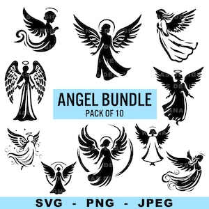Angel File Bundle | Holy / Religion / Heaven / Clip Art / Vinyl ...
