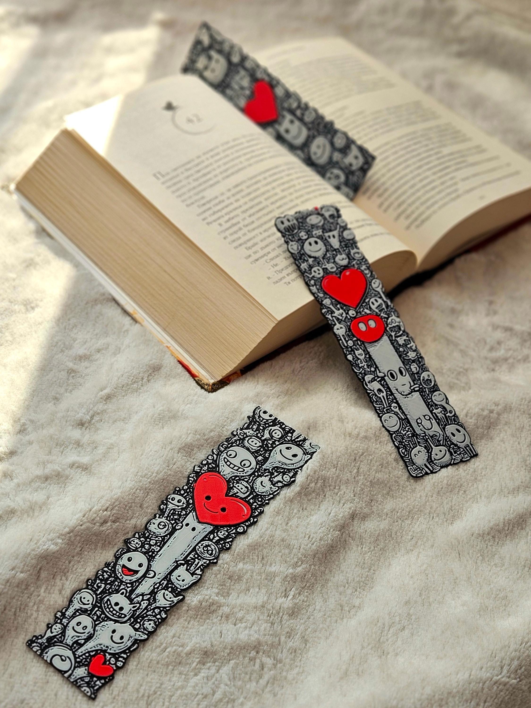 Love Doodles Bookmark Set - Etsy