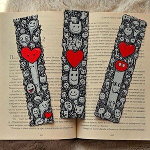 Love Doodles Bookmark Set - Etsy
