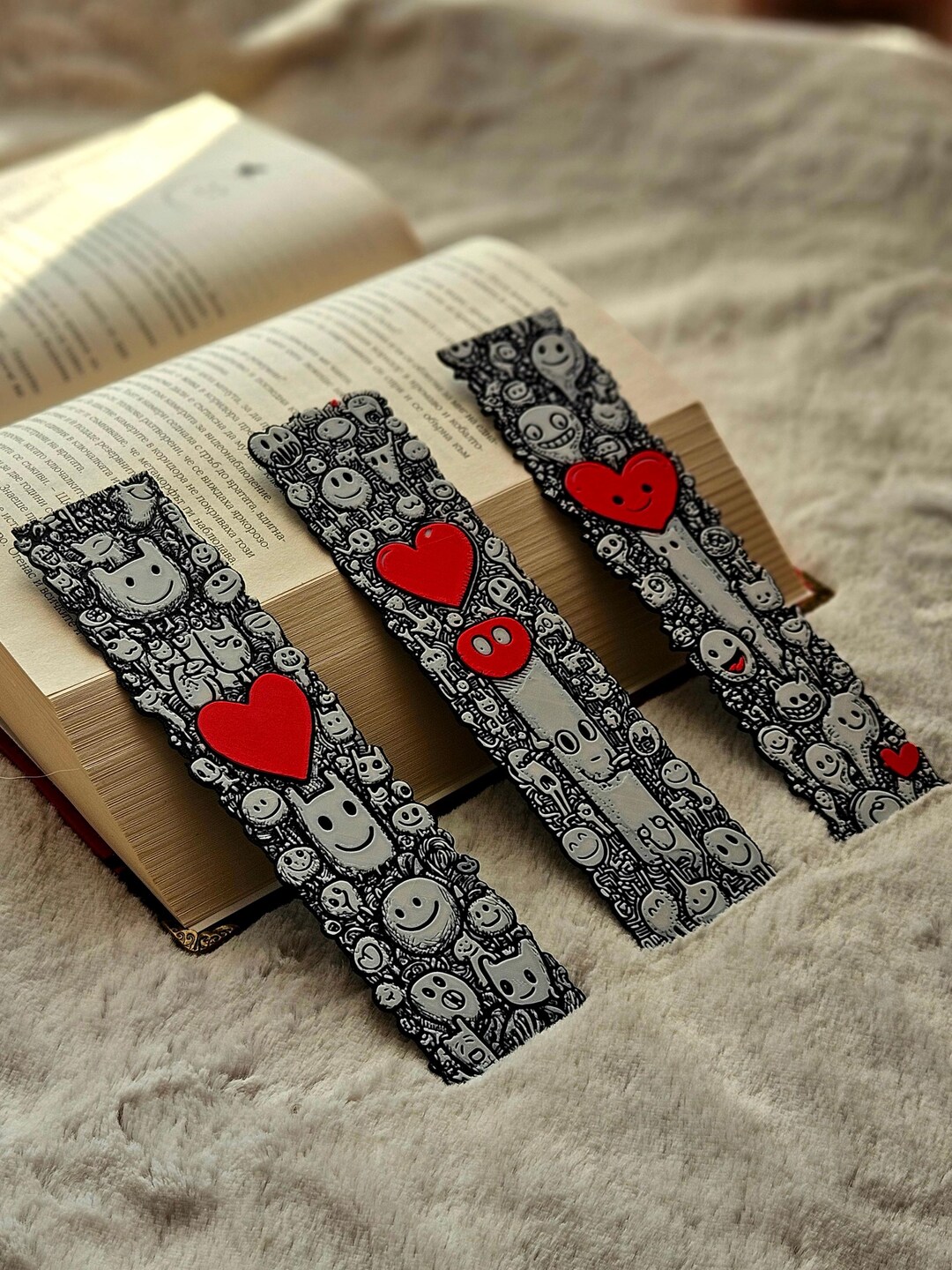 Love Doodles Bookmark Set - Etsy