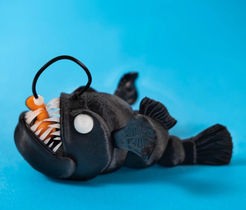 Flexible Anglerfish - A Tribute to the Deep Sea's Lost Wonder - Etsy