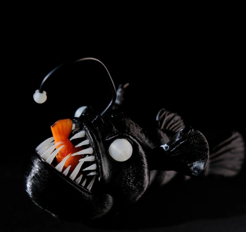 Flexible Anglerfish - A Tribute to the Deep Sea's Lost Wonder - Etsy