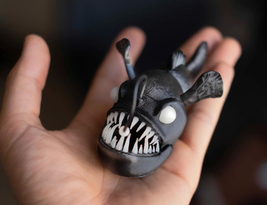 Flexible Anglerfish - A Tribute to the Deep Sea's Lost Wonder - Etsy