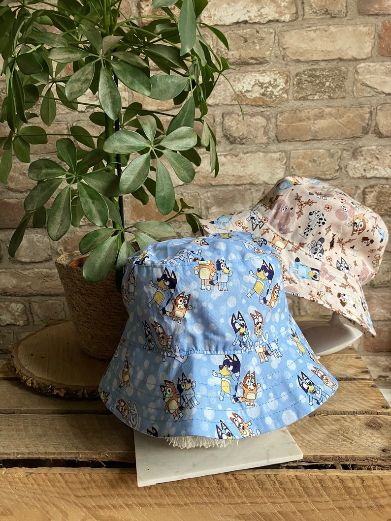 Bluey and Bingo Character Child’s Bucket Sun Hat - Etsy Australia