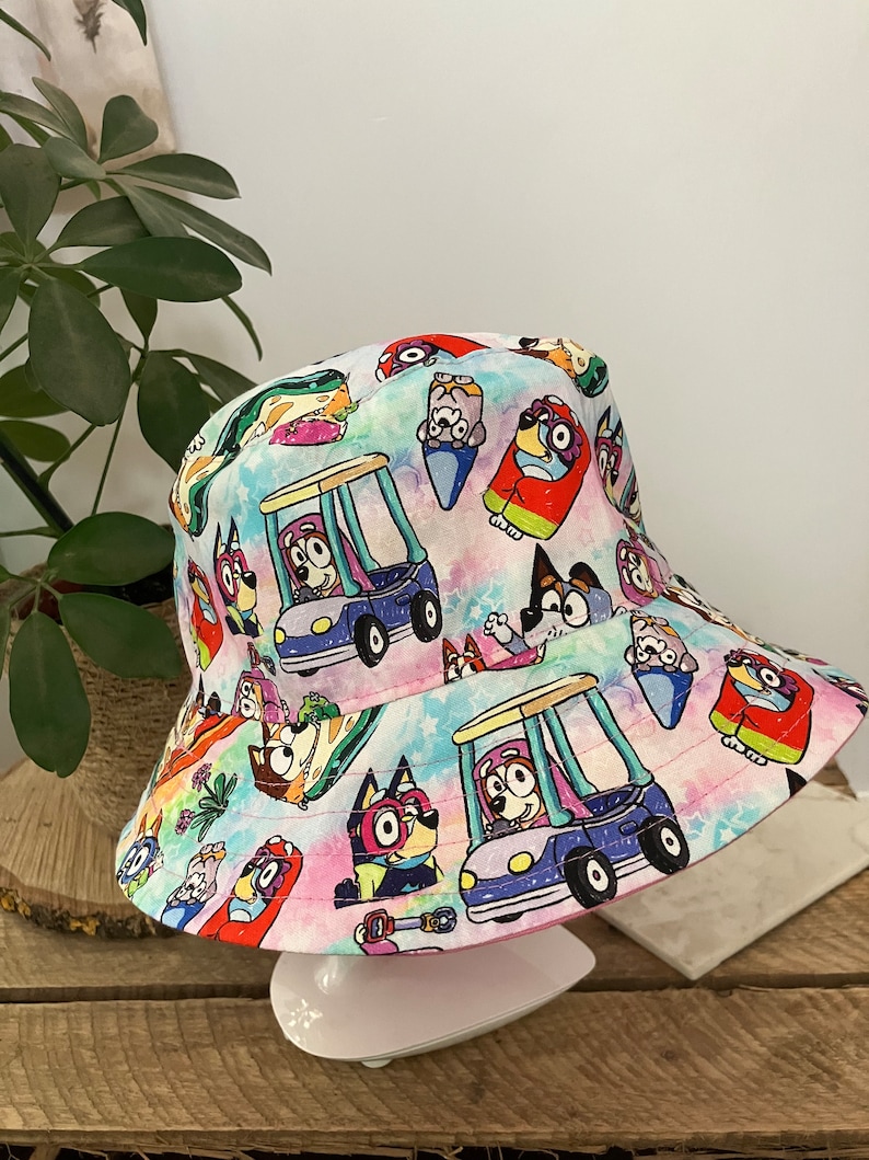 Sombrero para el sol infantil Bluey Grannies Janet & Rita - Etsy México
