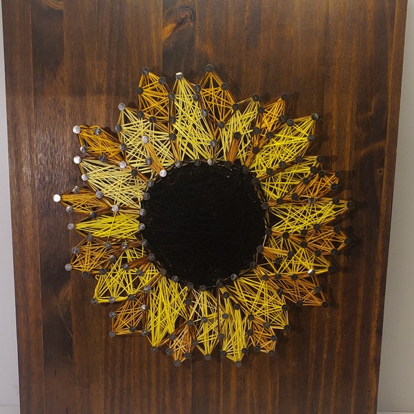 Sunflower String Art - Etsy