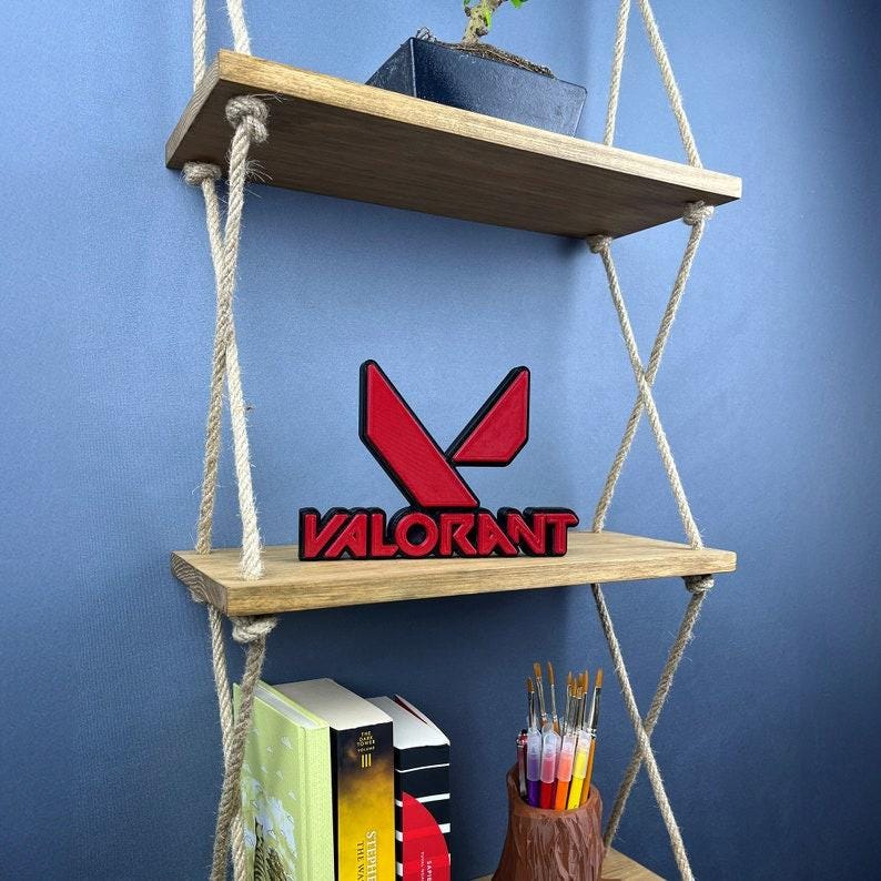 Valorant Logo Figure – Premium 3D Printed Game Decor for Tactical ...