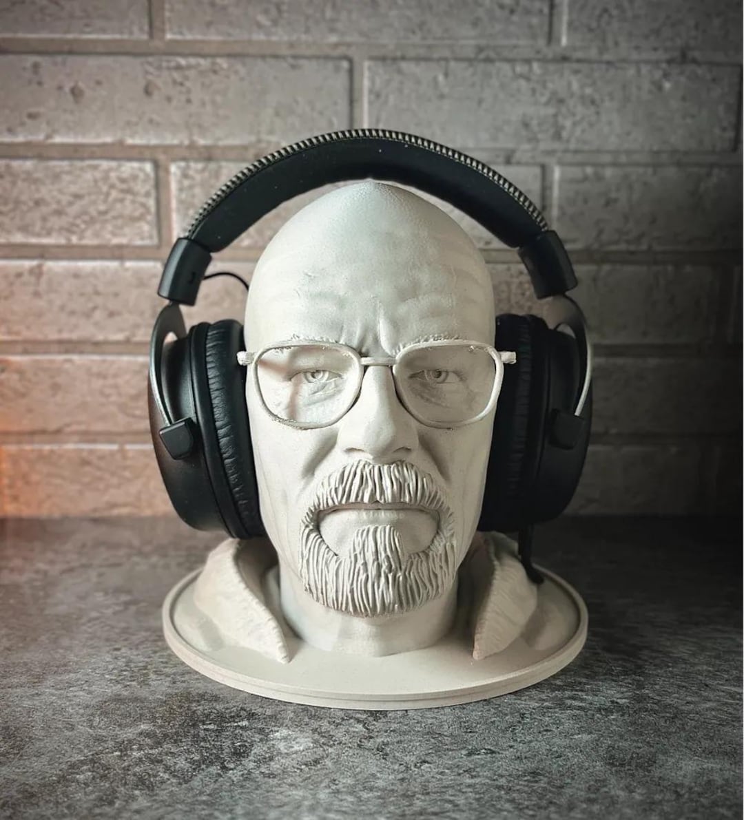 Walter White Bust Breaking Bad Headphone Stand - Etsy