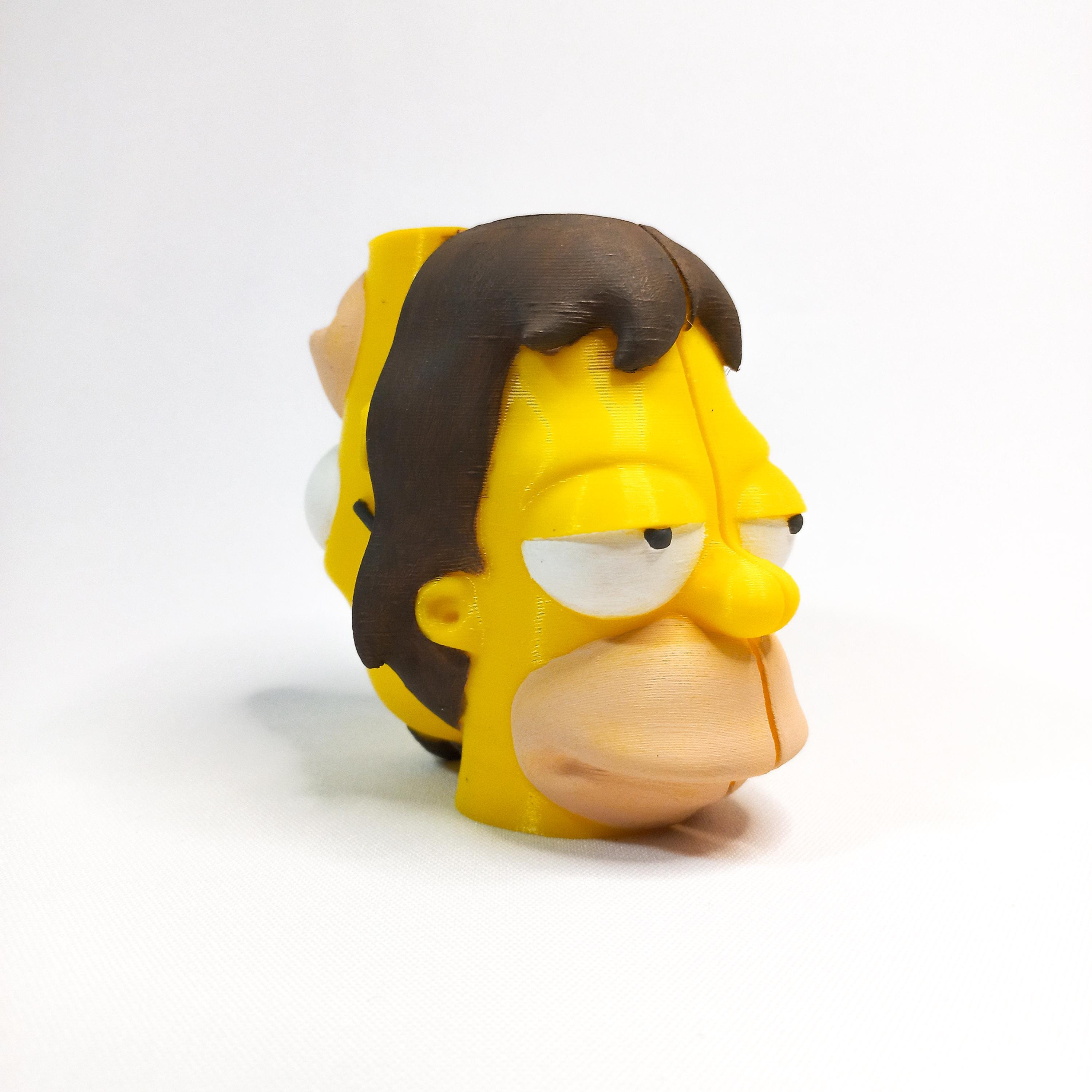 Homer Simpson Head Toy Stand With and Without Hair (face Change) - Etsy