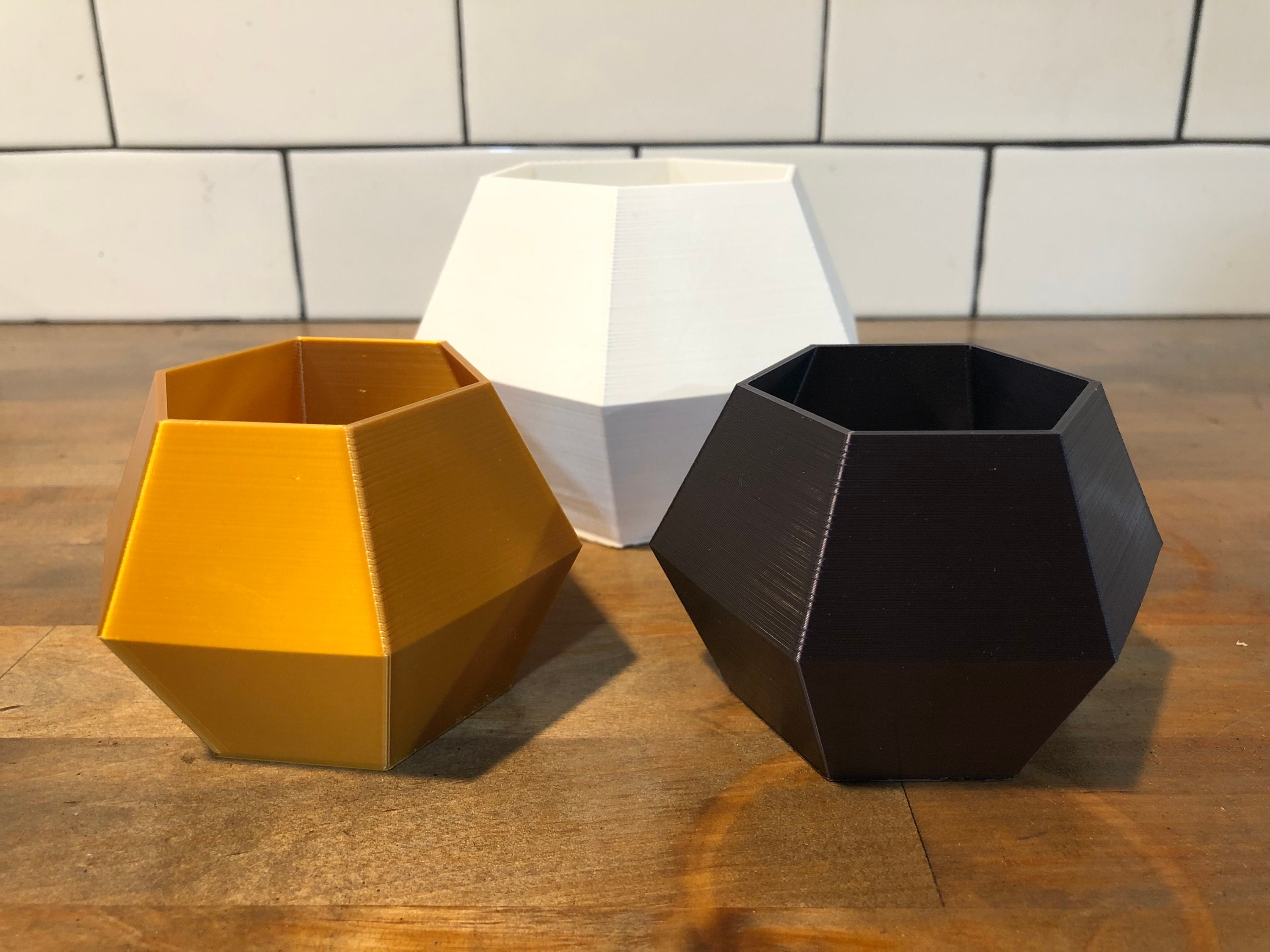3D Printed Hexagon Planters | Etsy Singapore
