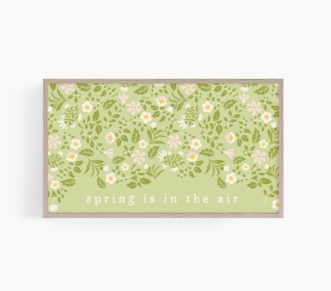 Samsung Frame TV Art | Spring Frame TV Art | Farmhouse Frame Tv Art ...