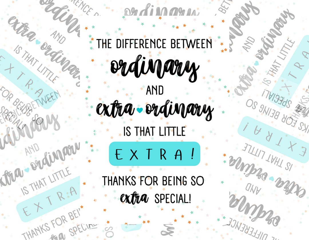 Extra Chewing Gum Gift Tag, Appreciation, Thank You Instant Download - Etsy