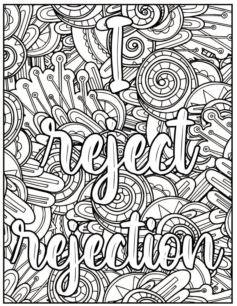 25 Motivational Quotes Coloring Pages - Etsy