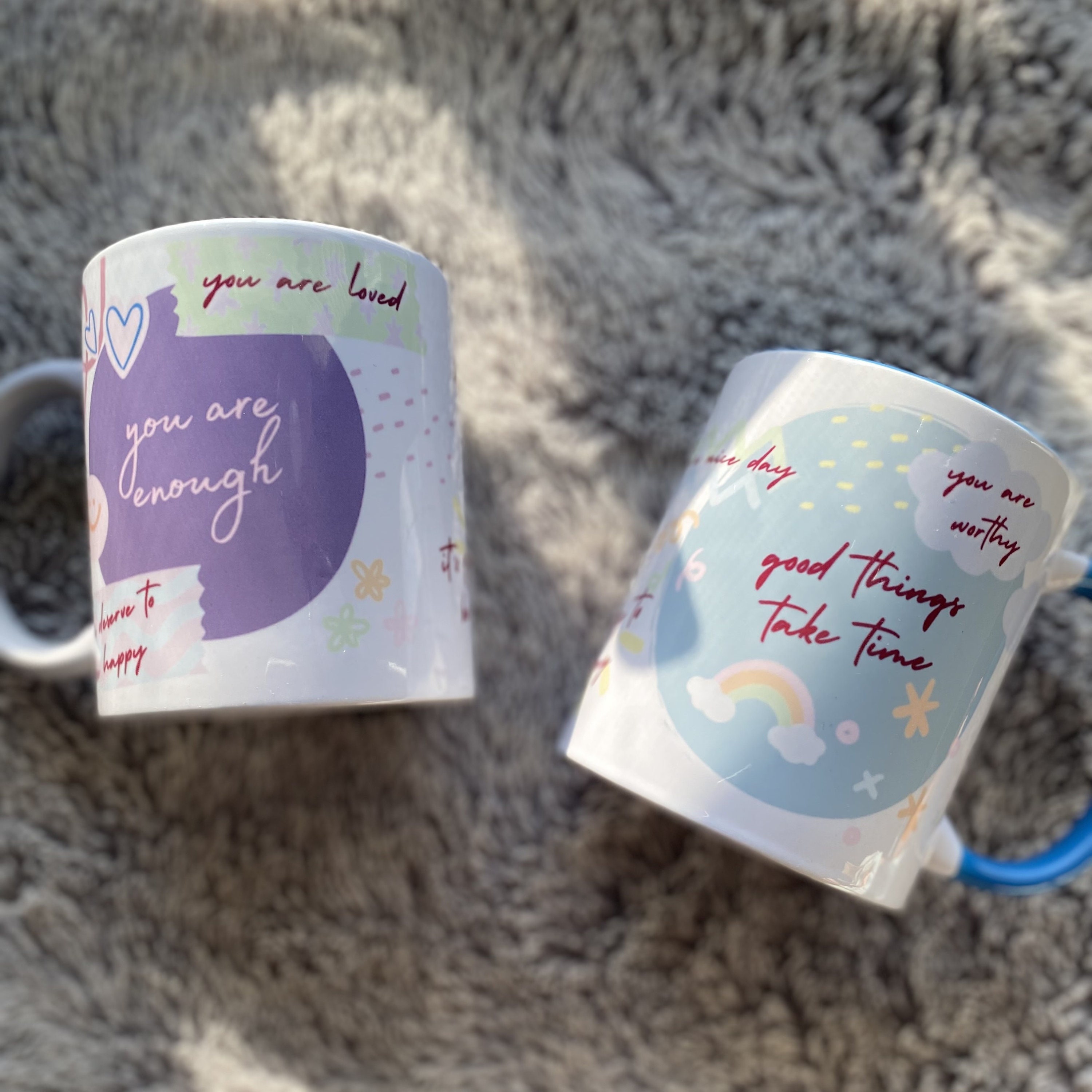 Positive Self Care Mug, Daily Affirmation Mug, Mental Health Mug, Self ...