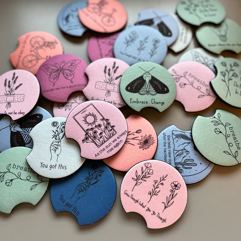 Cute Car Coasters - Etsy