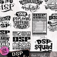 DSP Svg, Direct Support Professional Svg, DSP Bundle, 12 Designs ...