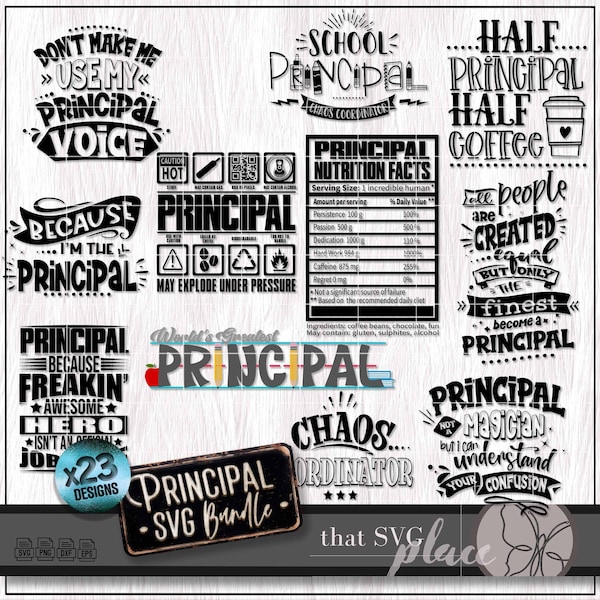 Principal Svg - Etsy