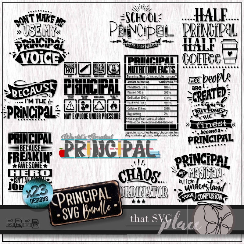 Principal Svg - Etsy