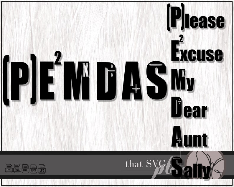 Math Classroom Decor SVG Math SVG PEMDAS Svg Math Teacher - Etsy