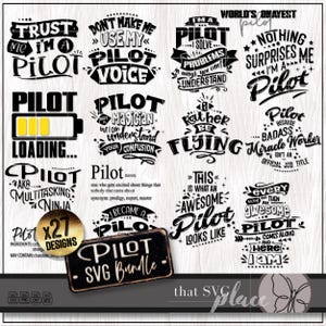 Pilot SVG, Pilot Captain SVG PNG Bundle, Pilot Nutrition Facts Svg ...