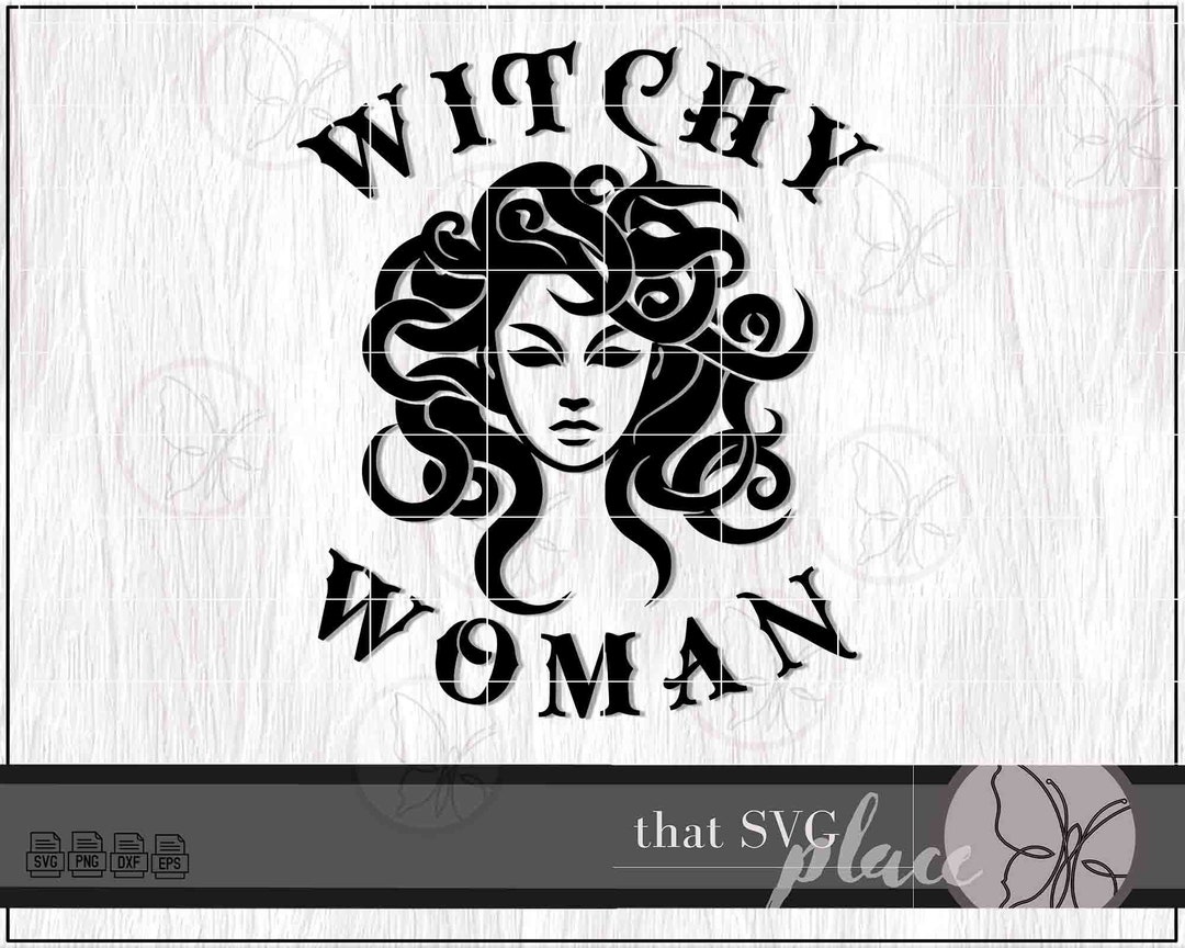 Mujer Bruja SVG Bruja SVG Bruja Svg Medusa Svg Cricut Cut - Etsy España