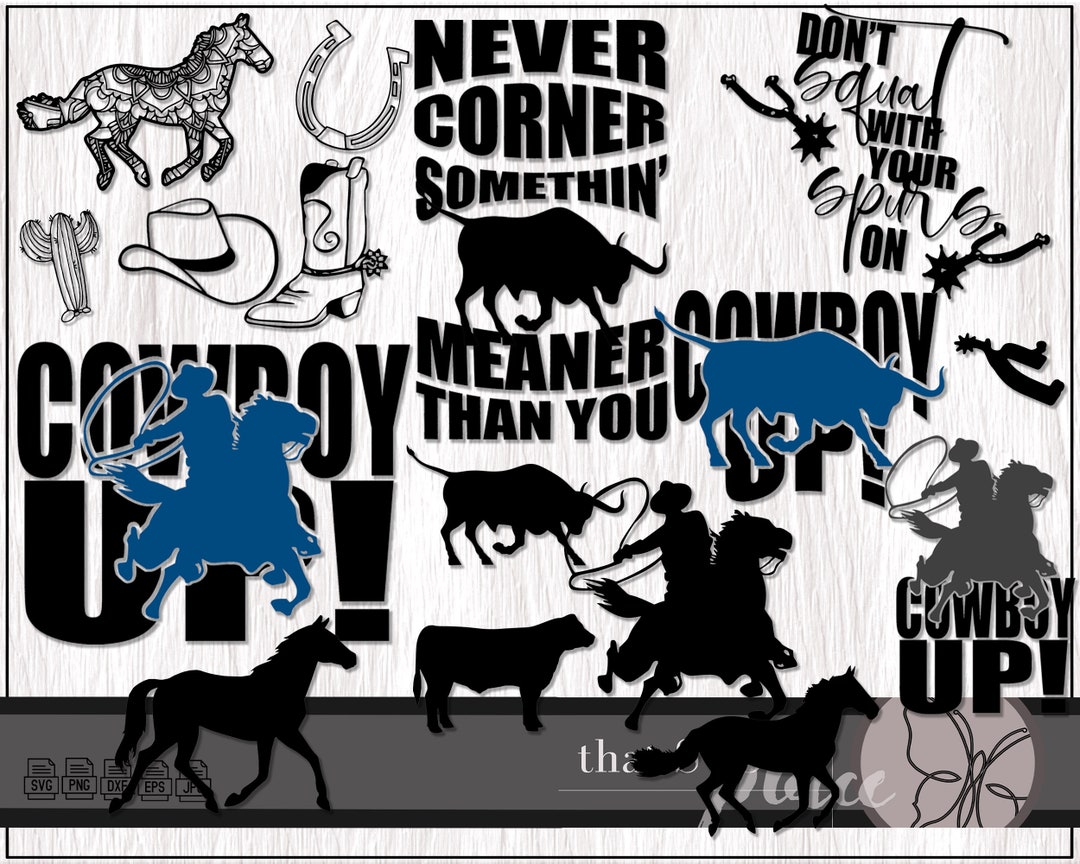Cowboy SVG Bundle, Western SVG, Cowgirl Svg, Country Svg, Rodeo Svg ...