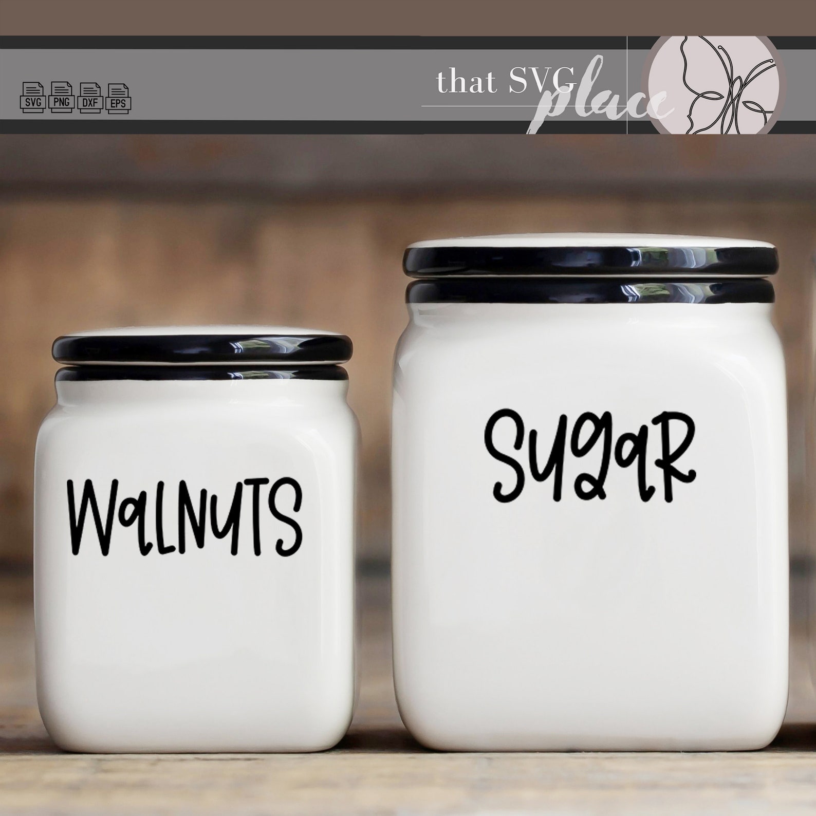Canister Labels SVG, Pantry Labels SVG, Spice Labels SVG, Spice Jar Svg ...