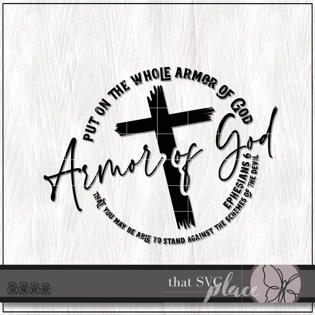 Armor of God SVG, Christian Door Hanger SVG, Bible Quotes Svg, Worship ...