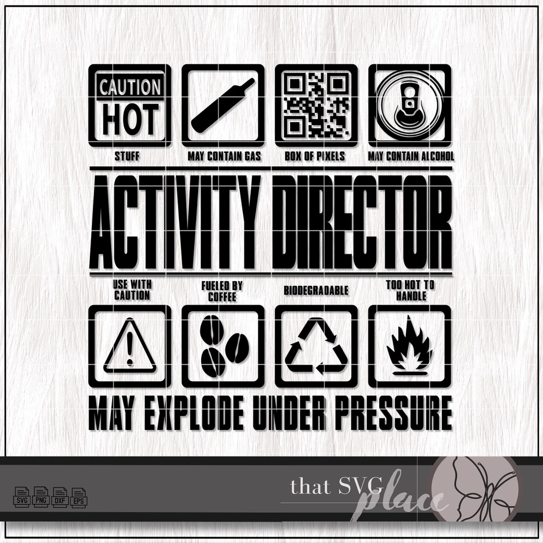 Activity Director SVG, Activity Squad PNG, Director Appreciation Gift ...